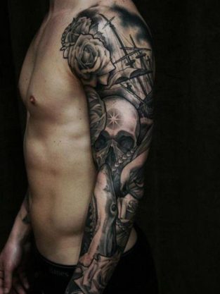 Tendance Tattoo Homme : Magnifique Tatouage bras complet homme ...