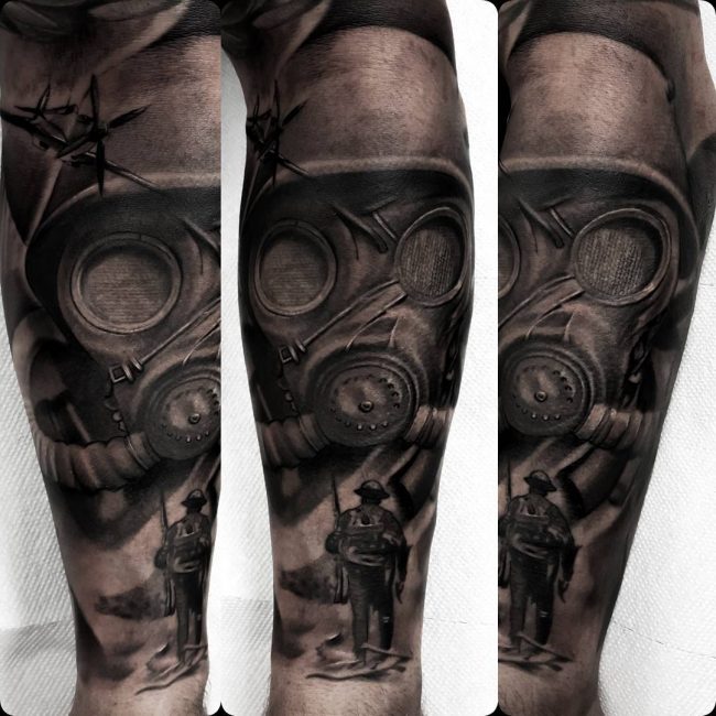 Plus de 105 conceptions et significations de tatouages militaires ...