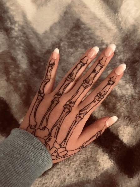 Main Squelette Tatouage